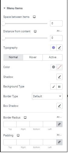 The Menu Widget Elementor