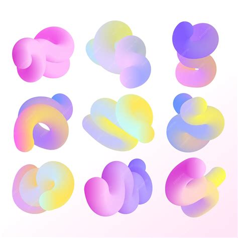 Premium Vector Gradient 3d Abstract Shape Illustration