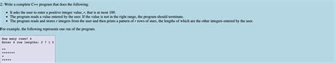 Solved Write A Complete C Program That Does The Chegg