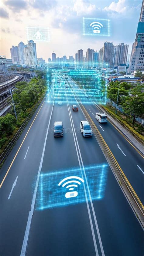 Smart Transportation System With Driverless Cars And Bikes Interconnected By 5g In A Bustling