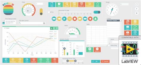 rainbow flat ui controls kit is released and available on labview