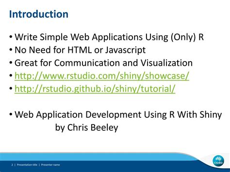 Ppt A Quick Introduction To R Shiny Powerpoint Presentation Free