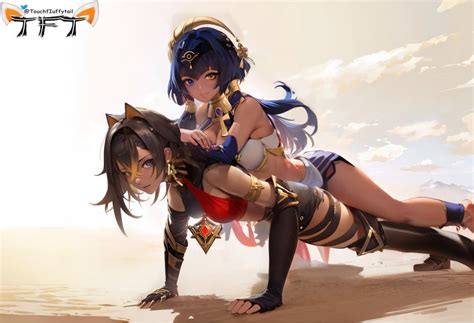 Dehya And Candace Genshin Impact Drawn By Touchfluffytail Pixiv