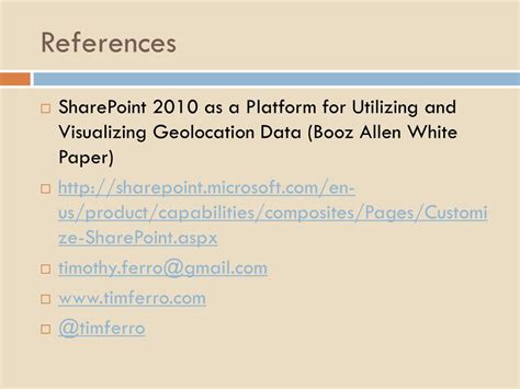 ppt sharepoint 2010 and geolocation data powerpoint presentation