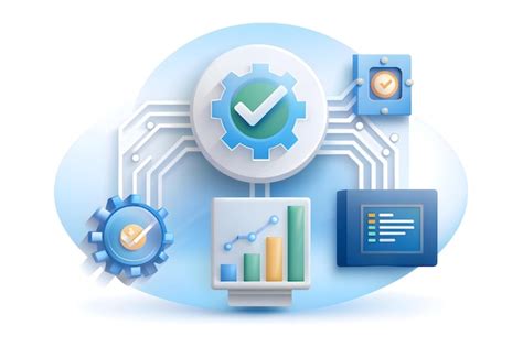Ai Data Processing Quality Control Concept Ai Icons Enhancing Quality Control Processes In