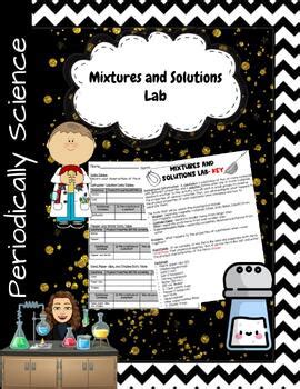 Mixtures And Solutions Lab By Periodically Science TPT