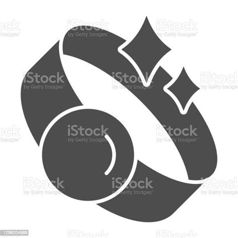 반지 솔리드 아이콘 동화 개념 흰색 배경에 보석 기호 모바일 개념과 웹 디자인을위한 글리프 스타일의 골드 빛나는 킹 링 아이콘 벡터 그래픽 개념에 대한 스톡 벡터 아트 및