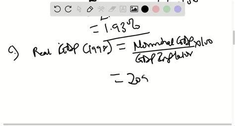 Consider The Following Data On The U S Economy Nominal Gdp Gdp Deflator Year In Billions Of