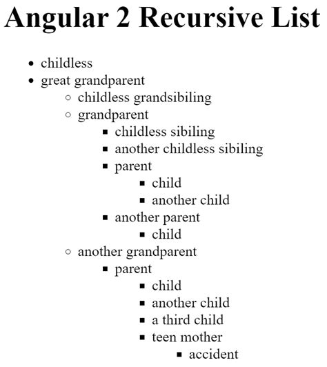Angular Tree With Recursive Template Exceeding Call Stack Stack