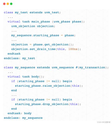 systemverilog uvm 使用objection管理仿真结束 set starting phase csdn博客