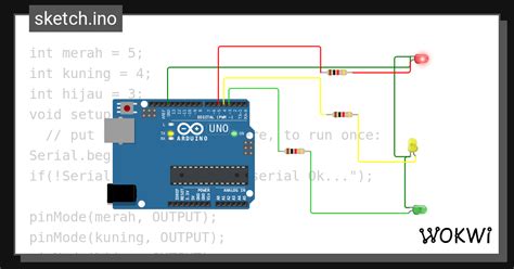 Projek Iot Lampu Lalu Lintas Nama Akhmad Alfin Zuliansyah Wokwi