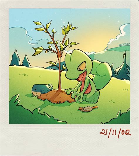 Treecko And Wailmer Pokemon Drawn By Teletelo Danbooru