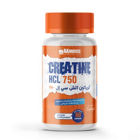 Max Muscle Creatine Hcl 750 60serv 60capsules Maxmuscle Elite