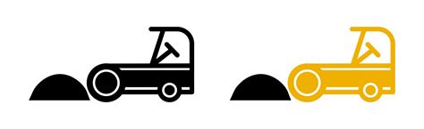 Road Construction Sign Construct Progress Warning Vector Image