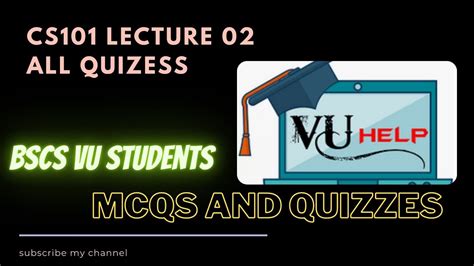 Cs101 Lecture 02urdu Translation Quizzes And Mcqsmidterm