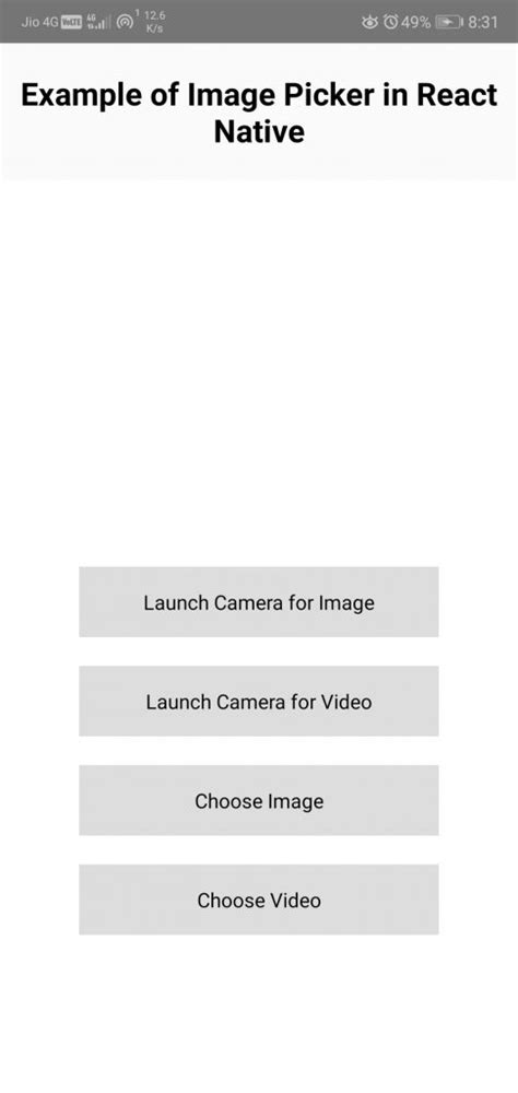 Example Of Image Picker In React Native About React
