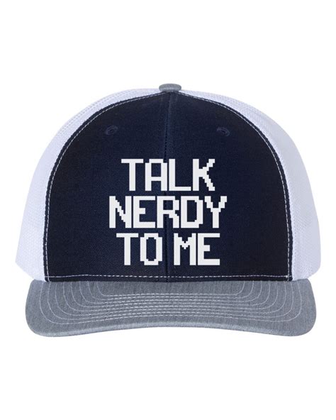 Nerd Hat Talk Nerdy To Me Nerd Cap Trucker Hat Snapback Nerd