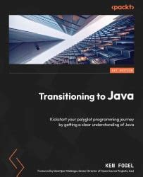 GitHub - PacktPublishing/Transitioning-to-Java: Transitioning to Java, published by Packt