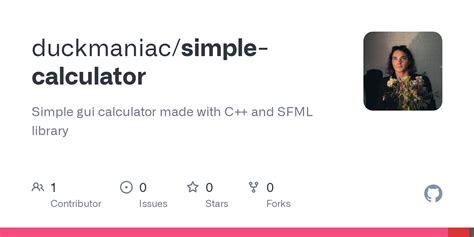 GitHub Duckmaniac Simple Calculator Simple Gui Calculator Made With C And SFML Library