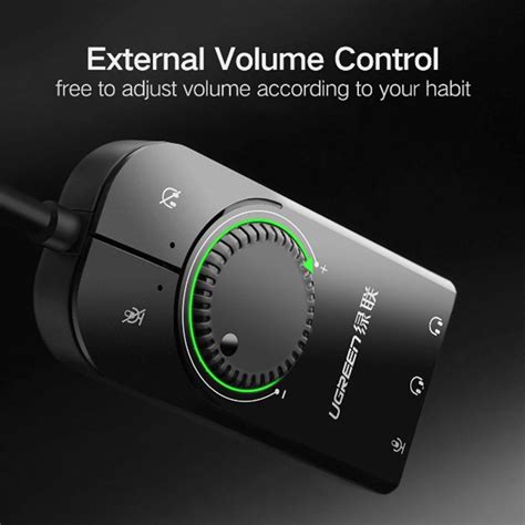 C C Sound Usb Mm Micro Tai Nghe Volume Control Ugreen M U