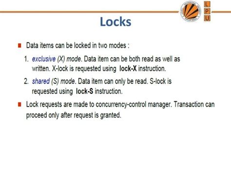 Unit 4 Concurrency Controlpptx Dbms Lovely Pptx