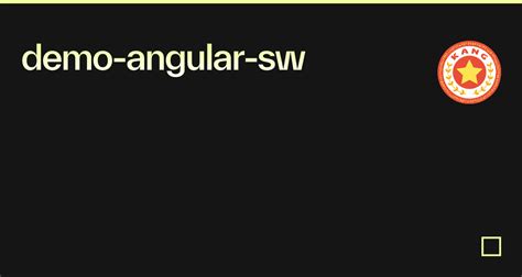 Demo Angular Sw Codesandbox