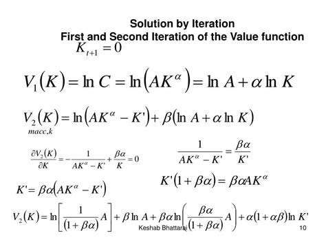 ppt dynamic programming in economic models neoclassical growth model