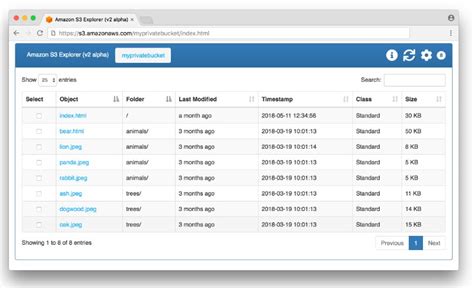 an s3 explorer for aws using vue