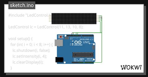 EJERCICIO MATRIZ PRINCIPAL DE X Wokwi ESP STM Arduino Simulator