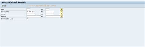 Me2v Sap Tcode Goods Receipt Forecast