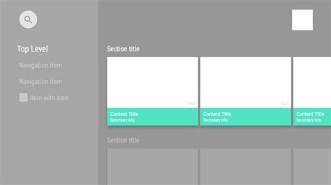 Download 7 Android Tv Ui Frames To Quickly Sketch Interfaces For The Living Room
