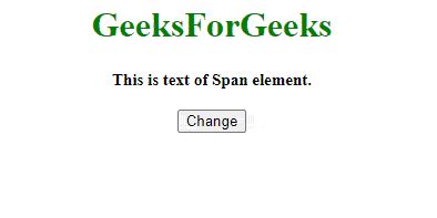 How To Change Text With JQuery GeeksforGeeks