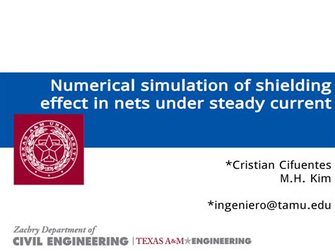 PDF Numerical Simulation Of Shielding Effect In Nets Under Steady Current