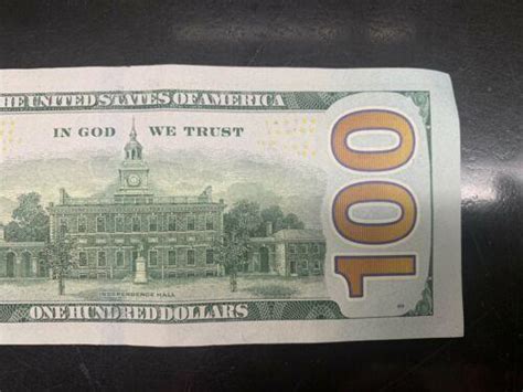 2017 A 100 Hundred Dollar Bill Radar Repeater Serial Number Note