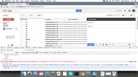 Selenium Tutorials Video 7 Automating Compose Mail Youtube