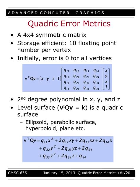 Ppt Quadric Error Metrics Powerpoint Presentation Free Download Id
