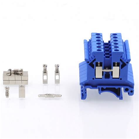 50pcs Din Rail Universal Screw Terminal Blocks Uk Grandado