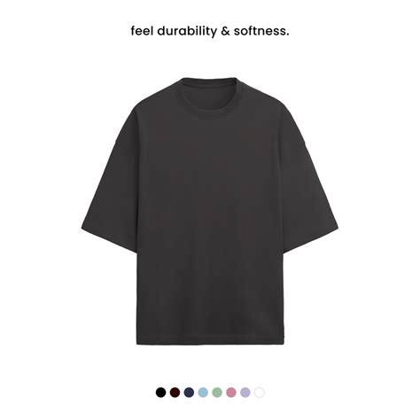 Terry Cotton Oversized Tee 8 Solid Colours 280 Gsm The Minimal Closet