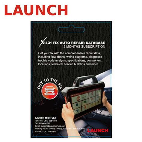 Launch X 431 Fix Repair And Diagnostic Database Keydirect Canada