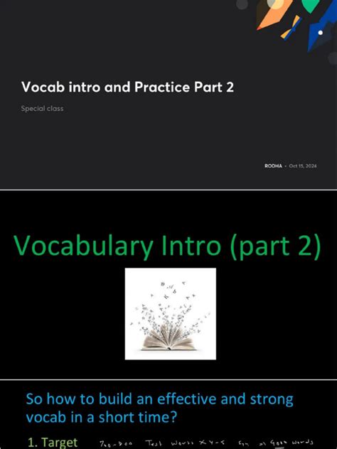 Vocab Intro And Practice Part 2 With Anno Pdf