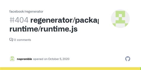 Regenerator Packages Regenerator Runtime Runtime Js Issue Facebook Regenerator GitHub