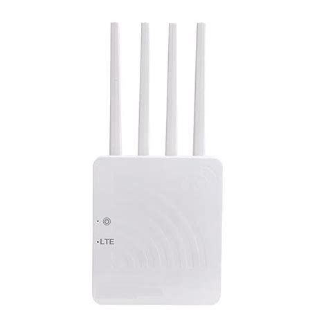 G Wireless Wi Fi Router With Sim Card Slot Antennas White Techcommerce