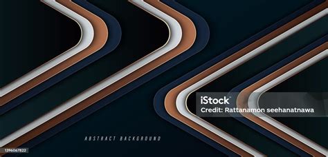 어두운 배경에 추상적인 고급 기하학적 겹침 레이어 둥근 모서리가 있는 삼각형 우아한 사실적인 겹침 차원 현대 럭셔리 템플릿 디자인 벡터 일러스트 레이 션 0명에 대한 스톡