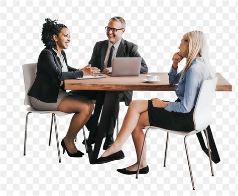 Png Business Partners Discussing Work Premium Png Rawpixel