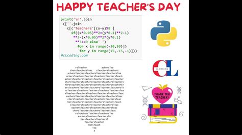 Happy Teachers Day Coding Pythonprogramming Python Youtube
