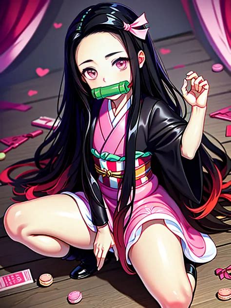 Nezuko Kamado Vore Belly Seaart Al Free Al Art Generator