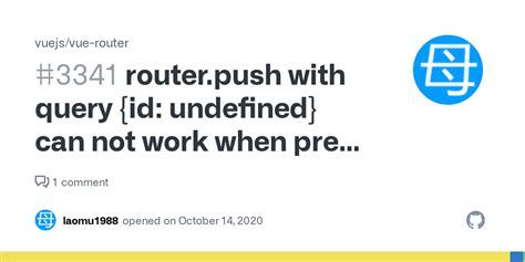 Router Push With Query Id Undefined Can Not Work When Prev Query Is Aaa Xxx Issue