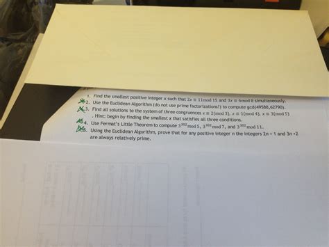 1 find the smallest positive integer x such that