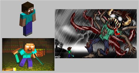 Minecraft Mutant Herobrine Herobrine Vs Mutant Zombie Minecraft Mob